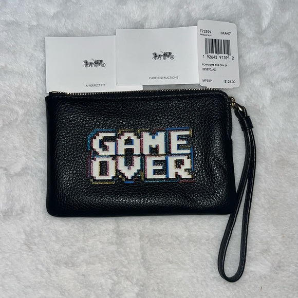 Coach | Bags | Coach Pacman Series Game Over Wristlet Nwt | Poshmark